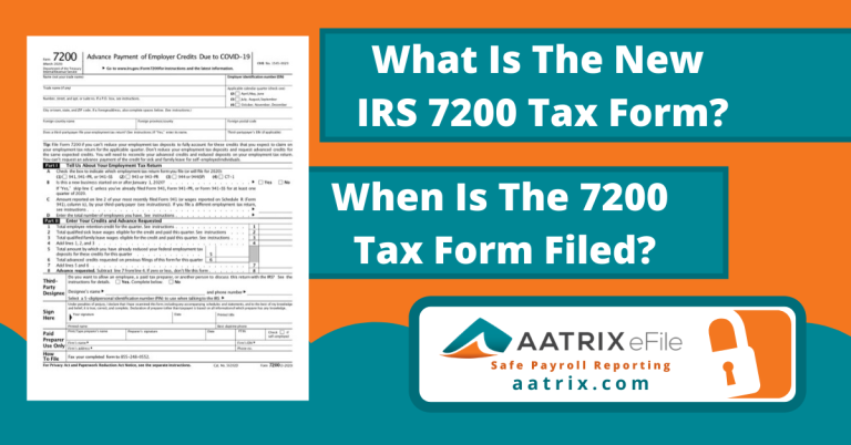 What Is The New IRS 7200 Tax Form? - Aatrix