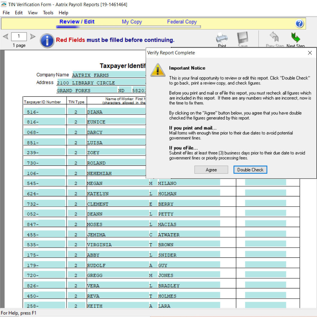 How To File A TIN Verification Form Using Aatrix - Aatrix